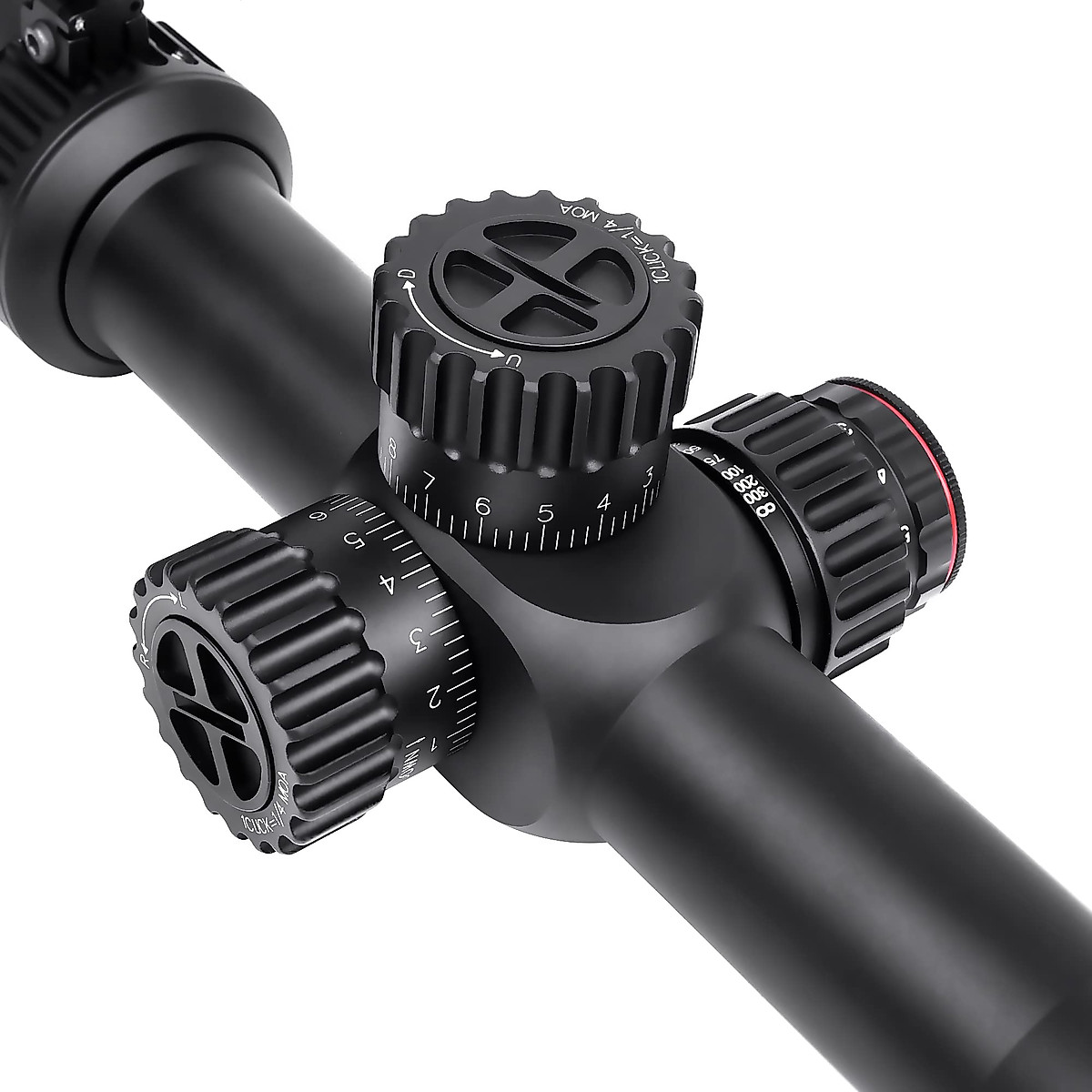 Sniper ZT4.5-18X44FFP Rifle Scope 30mm Tube Glass Etched Reticle Red Green Illuminated Includes Scope Rings