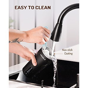 KIDISLE 4-in-1 Milk Frother and Steamer, Electric Milk Steamer with Keep Warm Function, Automatic Warm and Cold Foam Maker for Coffee, Latte, Hot Chocolate, Cappuccinos, Macchiato, Black