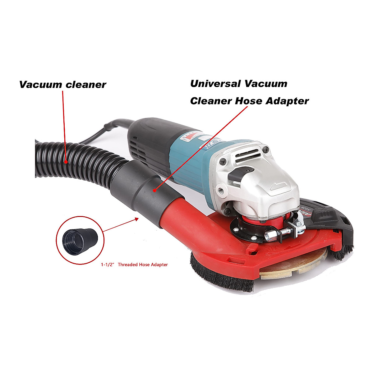 Aidelife Surface Grinding Dust Shroud for Angle Grinders 115mm/125mm+Diamond Grinding Cup Wheel 125mm