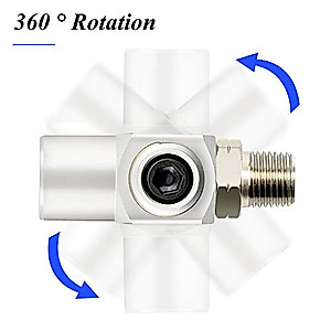 TAILONZ PNEUMATIC 4Pcs 1/4 Inch Air Tool Swivel Fitting 360 Degree Swivel Air Hose Connector Industrial Swivel Portable Air Tool Adapter