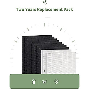 2-Pack C545 Replacement Filter S Kit Compatible with Winix C545 Air Purifier, H13 True HEPA Filter Replace 1712-0096-00