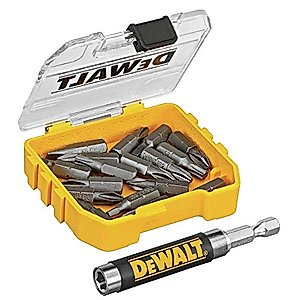 DEWALT DWAF2058CS 18 pc. Compact Magnetic Drive Guide Set, Yellow
