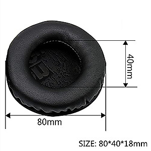 Hesh 2 Replacement Earpads Cushion Ear Pads Foam Earmuff Pillow Cover Cups Compatible with Skullcandy Hesh Hesh2 Hesh 2.0 Headphones (Black)