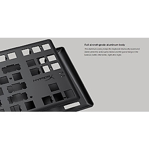 HyperX Alloy Origins Core - Tenkeyless Mechanical Gaming Keyboard, Software Controlled Light & Macro Customization, Compact Form Factor, RGB LED Backlit, Linear HyperX Red Switch,Black