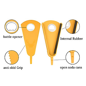 Jar Opener for Weak Hands Can Opener, Multi Function Beer Bottle Opener, Jar Opener for Seniors with Arthritis Handheld Wine Bottle Opener Under Cabinet Opener, Rubber Jar Gripper