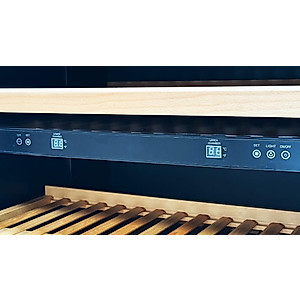 Elite Kitchen Supply Commercial Wine Cooler Dual Zone Refrigerator, ETL NSF 300-350 Bottles Reversible Fridge Merchandiser, Restaurant Bar Grocery Store