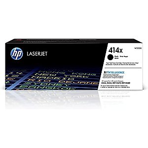 HP 414X Black High-yield Toner Cartridge | Works with HP Color LaserJet Enterprise M455dn, MFP M480f; HP Color LaserJet Pro M454 Series, HP Color LaserJet Pro MFP M479 Series | W2020X
