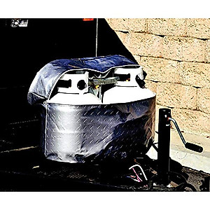 ADCO 2712 Silver Double 20 Diamond Plated Steel Vinyl Propane Tank Cover