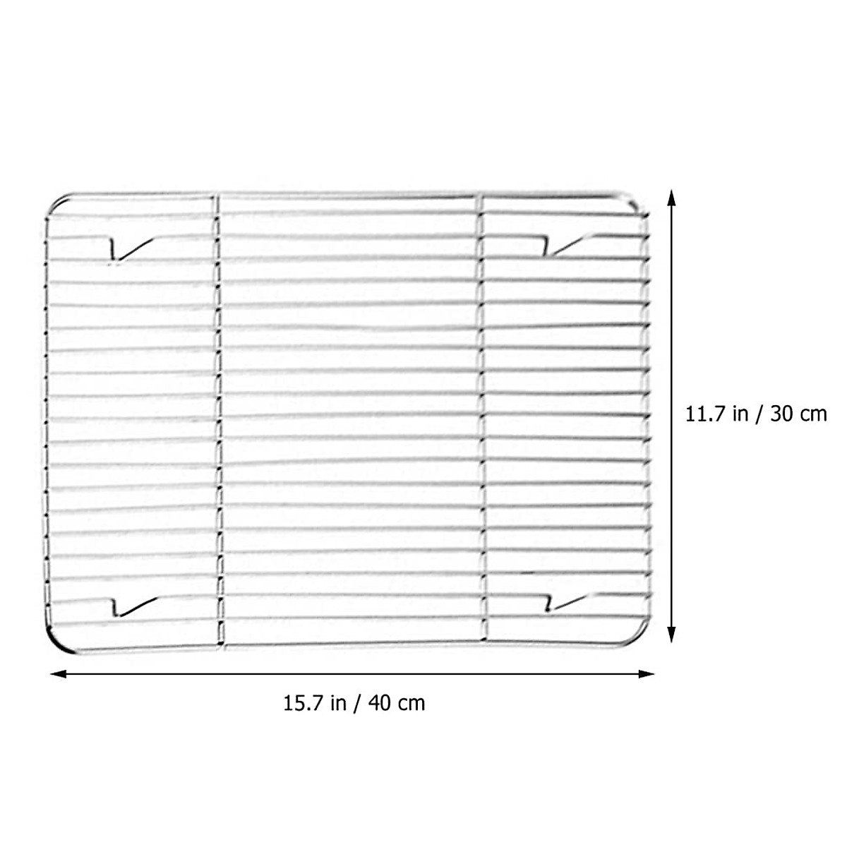 Stainless Steel Grid Wire Rack Cooling Rack Nonstick Wire Baking Rack Metal Mesh Cookie Rack Mesh Oven Rack for Cooking Drying Roasting Grilling
