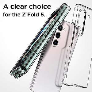 AICase for Samsung Galaxy Z Fold 5 Case Clear, [Anti-Yellow] Slim Fit Transparent Hard PC Protective Phone Case for Samsung Fold 5 5G