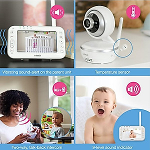 VTech 4.3" Digital Video Baby Monitor with Pan & Tilt - VM4261
