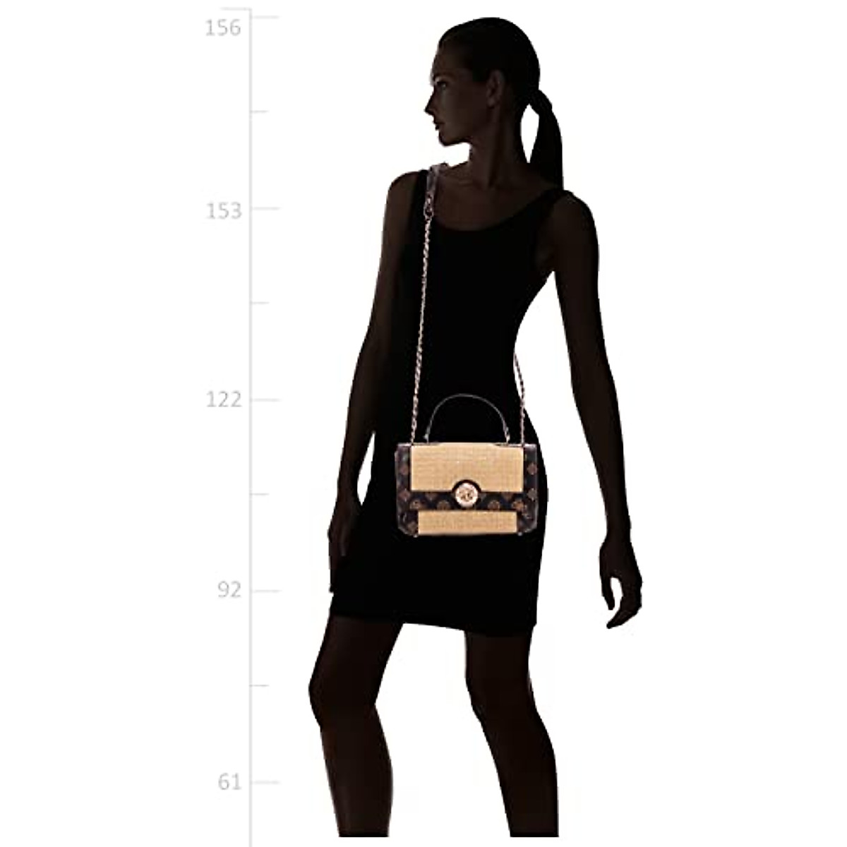 GUESS womens Always Convertible Crossbody Flap, Mocha Logo Multi, one size US