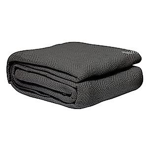 Cotton Throw Blanket Queen Size for Bed - Diamond Weave Blankets, Grey Soft Lightweight Woven Throw Blankets for Couch Bed Sofa Travel 100% Cotton Blankets & Throws - 90x90 inches