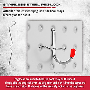 Ultimate 121-Piece Pegboard Hooks Set, Pegboard Accessories with Metal Hooks, Durable Peg Board Organizer Accessories, Pegboard Bins, Peg Board Tool Utility Hooks, Peg Board Hooks