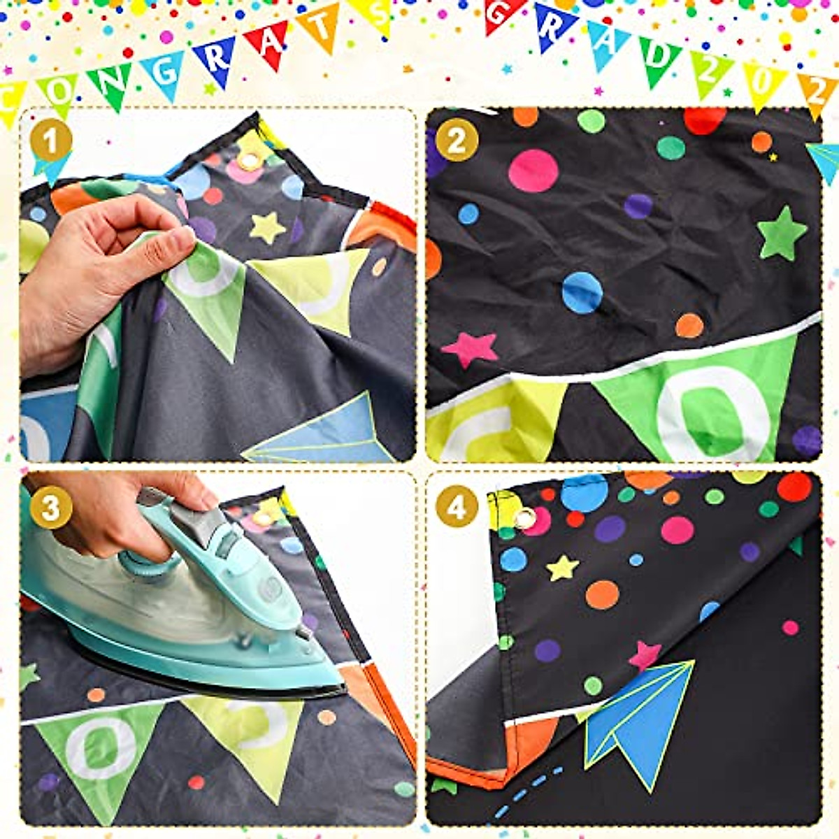 Preschool Graduate Backdrop 2023 School Prom Party Supplies Decoration Banner for Kids Preschool Graduation Decorations Prek Photo Backdrop Ceremony Congrats Grad Banner, 5.9 x 3.6 Ft