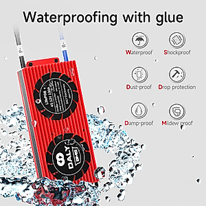DALY Smart BMS 4S 12V 100A LiFePO4 PCB Protection Board with Balance Leads, Wires 3.2V Battery Protection Module BMS for 18650 Battery Pack 12V with UART(Smart BMS,100A)