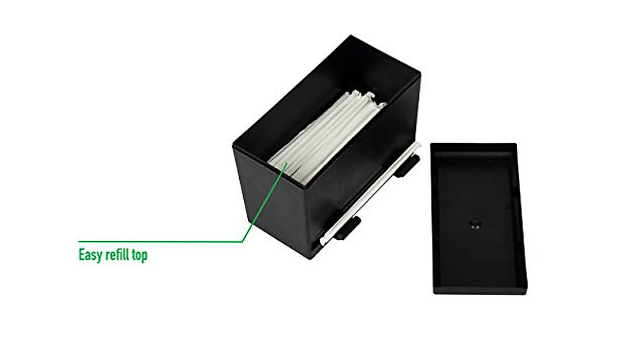 Mind Reader One Touch Straw Dispenser - Easy Organizer