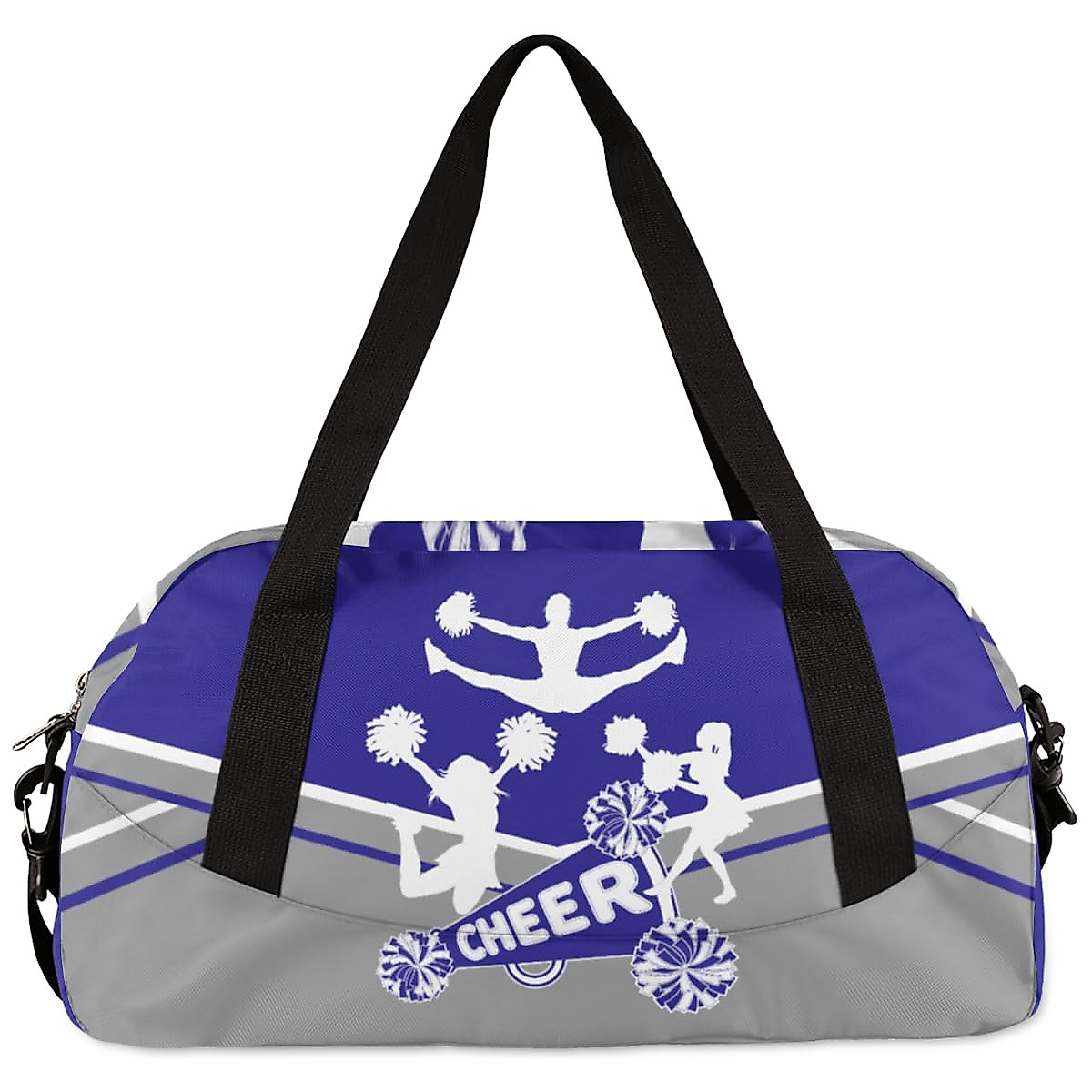 Personalized Name Cheerleader Bag for Girls, Custom Dance Bag Sport Duffel Bag Gym Bag Travel Overnight Weekender Bags, Customized Kids Gifts, Cheer Deep Red