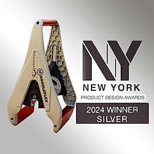 HANDLEFLEX Silver Limited Edition | Effortless & Hygienic Trash Bin Handle for Garbage Can | Trash Lid Lock for Wildlife Animals Opossums & Raccoons | Reduces Trash Weight