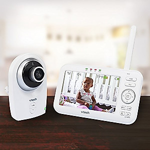 VTech VM351 Video Baby Monitor with Interchangeable Wide-Angle Optical Lens and Standard Optical Lens