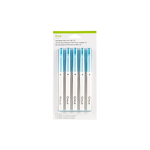 Cricut Washable Fabric Pen, Blue, 5 Pack