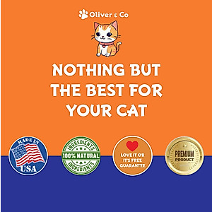 Oliver & Co. Cat Constipation Relief - Cat Laxative - Cat Constipation - Constipation Relief for Cats -Constipation Relief for Cat - Cat Laxative Constipation Relief - 1 fl oz - Roast Chicken Flavor