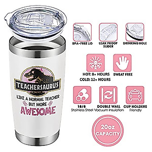 Teacher Gifts for Women - Gifts for Teachers Women - Teacher Appreciation Gifts - Teacher Birthday Gifts - Funny Gift for Teacher, Teacher Gift Ideas, Gift for Teachers Women - 20 Oz Teacher Tumbler