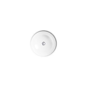 KOHLER K-29000-0 Caxton Undercounter Bathroom Sink, Round, White