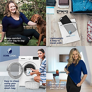 QORE LOGIQ Plus Size Abdominal Binder Post Surgery for larger Men + Women - Postpartum Belly Band - Compression Garment - Hernia Belt For Men + Woman - C Section Belly Binder - Adjustable (12 INCH XL)