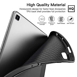 ZtotopCases for Galaxy Tab S6 Lite 10.4 inch Case 2024/2022/2020 with Pen Holder, Auto Wake/Sleep, Trifold Stand Folio Cover for Samsung Galaxy S6 Lite Tablet (SM-P625/P620/P619/P615/P613/P610), Black