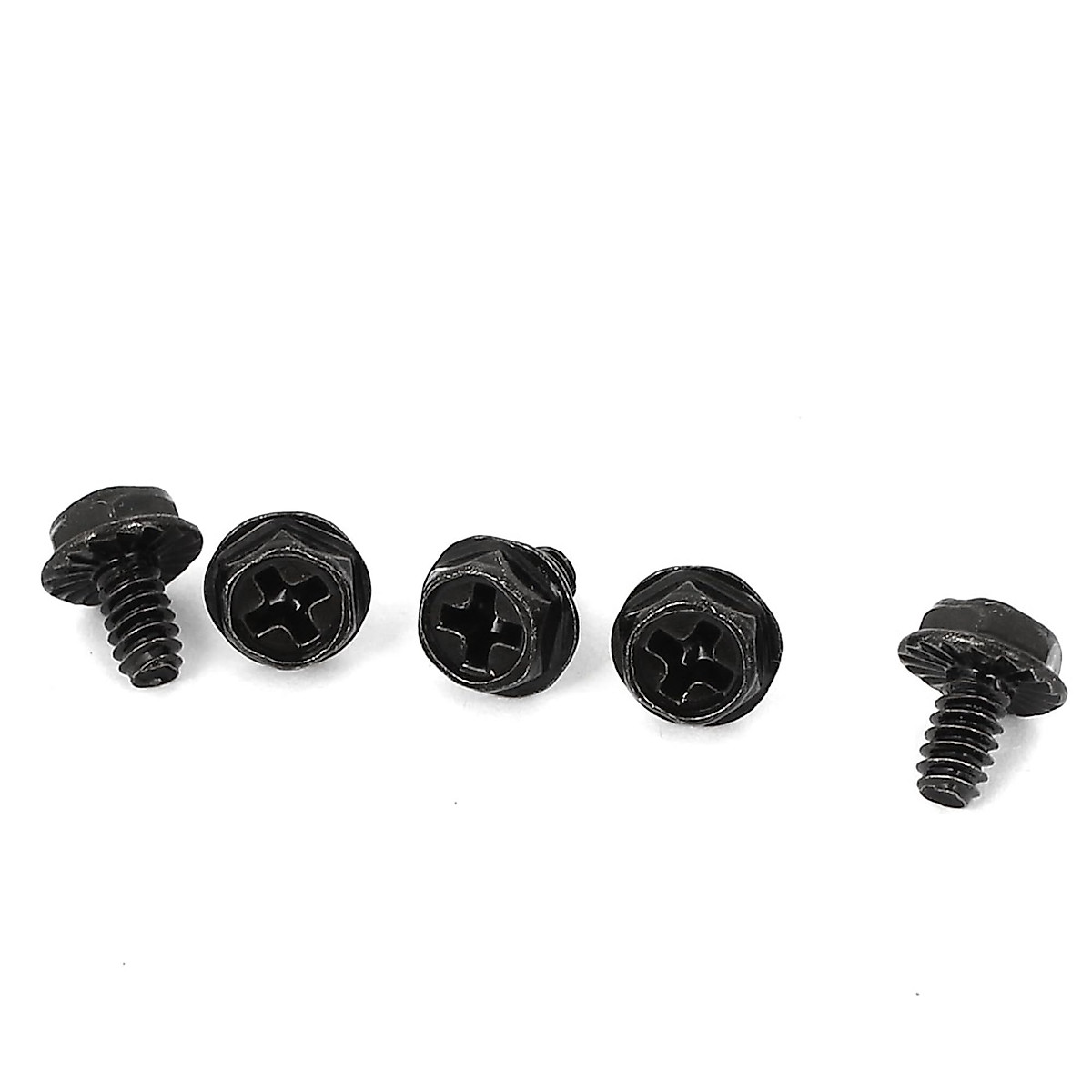 uxcell 5 Pieces PCI Slot Cover Black Hard Steel Dust Filter Blanking Plate with Screws, Vented PCI Slot Cover for Computer Cases