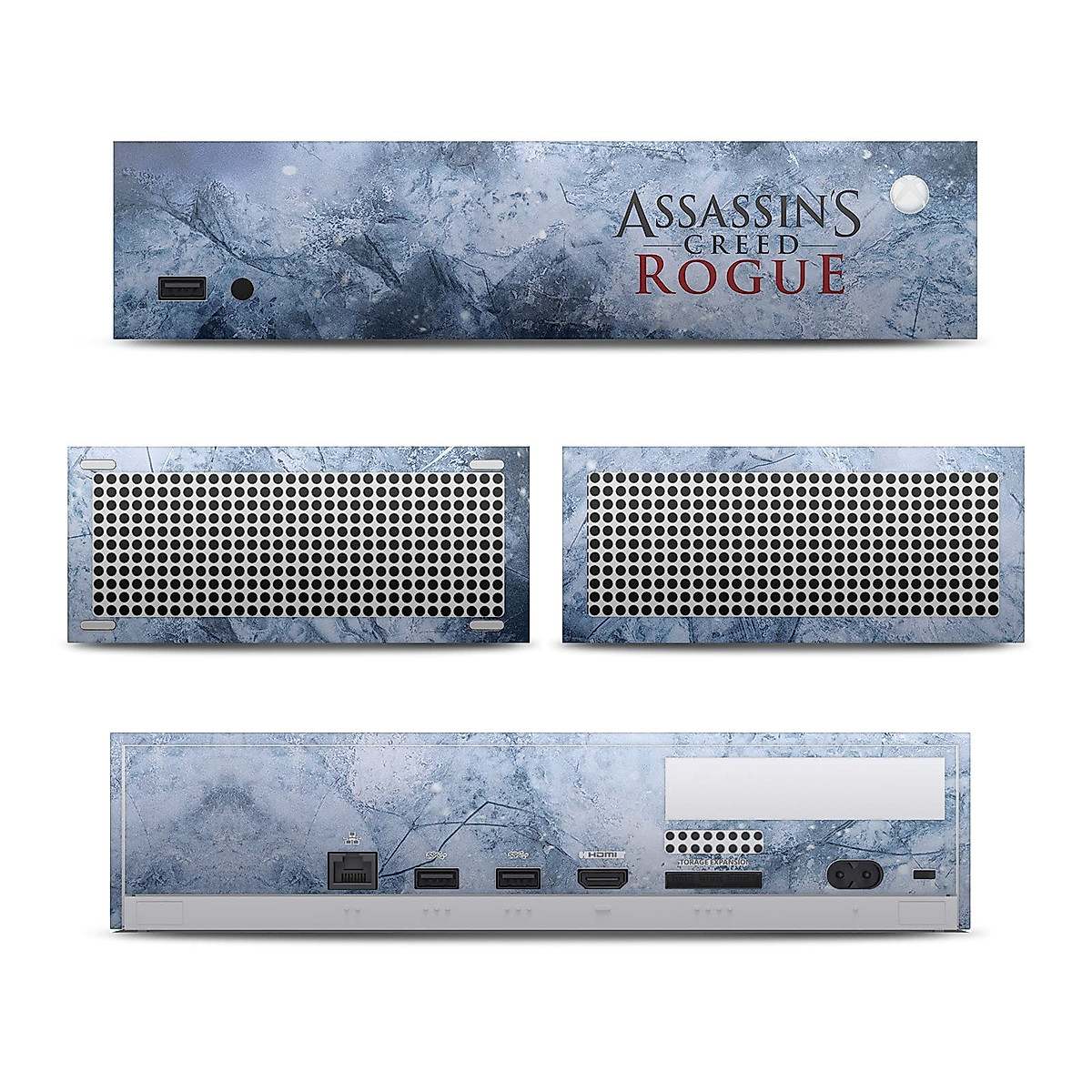 Head Case Designs Officially Licensed Assassin's Creed Glacier Logo Rogue Key Art Vinyl Sticker Gaming Skin Decal Cover Compatible With Xbox Series S Console and Controller Bundle