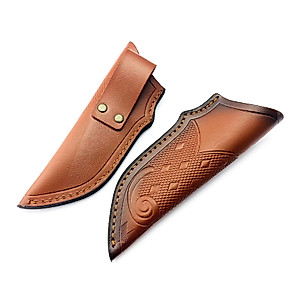 DGHJO Leathers Sheath Knife Case Pocket Folding Knife Sheath Carriers Holsters Handmade Knife Pouches for Men