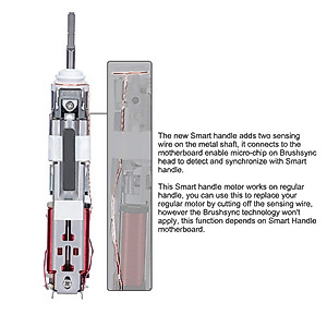 Million Magnets Electric Toothbrush Vibration Device Motor with Sensor Wire Compatible with Philips HX992x, HX993x, HX9957, HX6800, HX681x, HX683x, HX751x, HX9690 Series