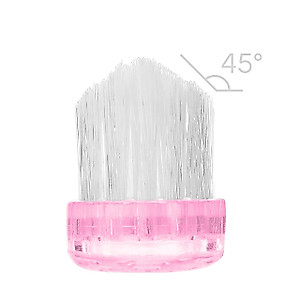 Supersmile New Generation Toothbrush w/ Patented 45° Soft Nylon Bristles - Whitening Tooth Brush w/ Ergonomic Handle Guarantees ADA Recommended Brushing Angle for Adults & Children (Pink)