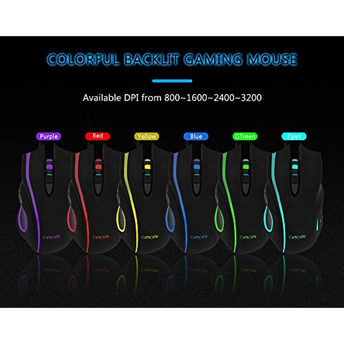 Gaming Keyboard Mouse and Headset with mic Combo USB Wired RGB Backlit Gamer Bundle Compatible with PC Windows 7/8/10/11 Xbox one PS4 PS5(Black)