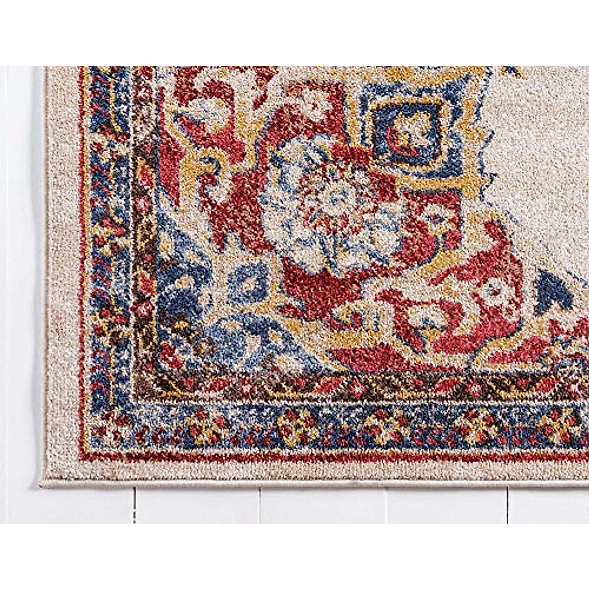 Unique Loom Utopia Collection Traditional Classic Vintage Inspired Area Rug with Warm Hues, 2' 2" x 3' 1" Rectangle, Cream/Blue