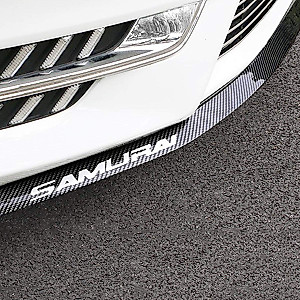 Front Lip ,HengJia Auto Parts 2.5m/8.2ft Car carbon fiber front lip,Front Bumper Lip ,Carbon Lip ,Side Skirt, front lip spoiler 100% waterproof protection(Carbon black)