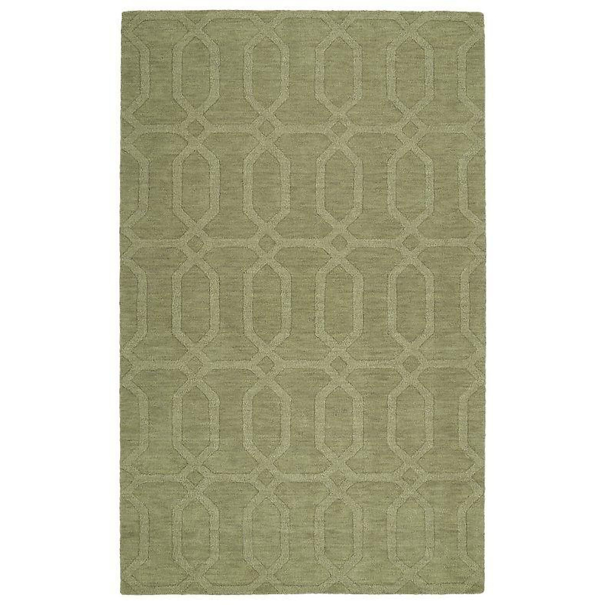 Kaleen Rugs Imprints Modern Collection IPM03-59 Sage Hand Tufted Rug, 5' x 8'