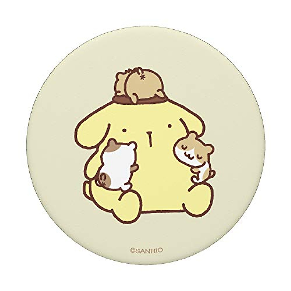 Pompompurin Hugging Hamsters PopSockets PopGrip: Swappable Grip for Phones & Tablets