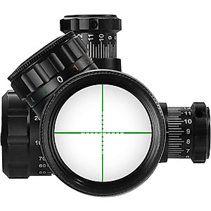 BARSKA unisex adult 6-24x50 Mil Dot Sniper Scope, Black, 6-24x50mm US