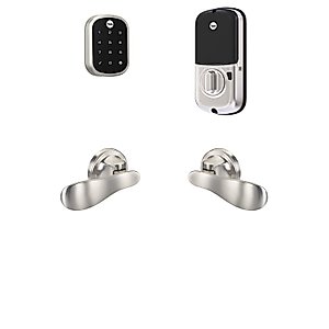 Yale Security B-YRD256-ZW-NV-0BP Yale Assure Lock SL with Z-Wave with Navis Paddle - Works with Ring Alarm, Smartthings, and Wink Smart Touchscreen Deadbolt with Matching Lever, Oil Rubbed Bronze
