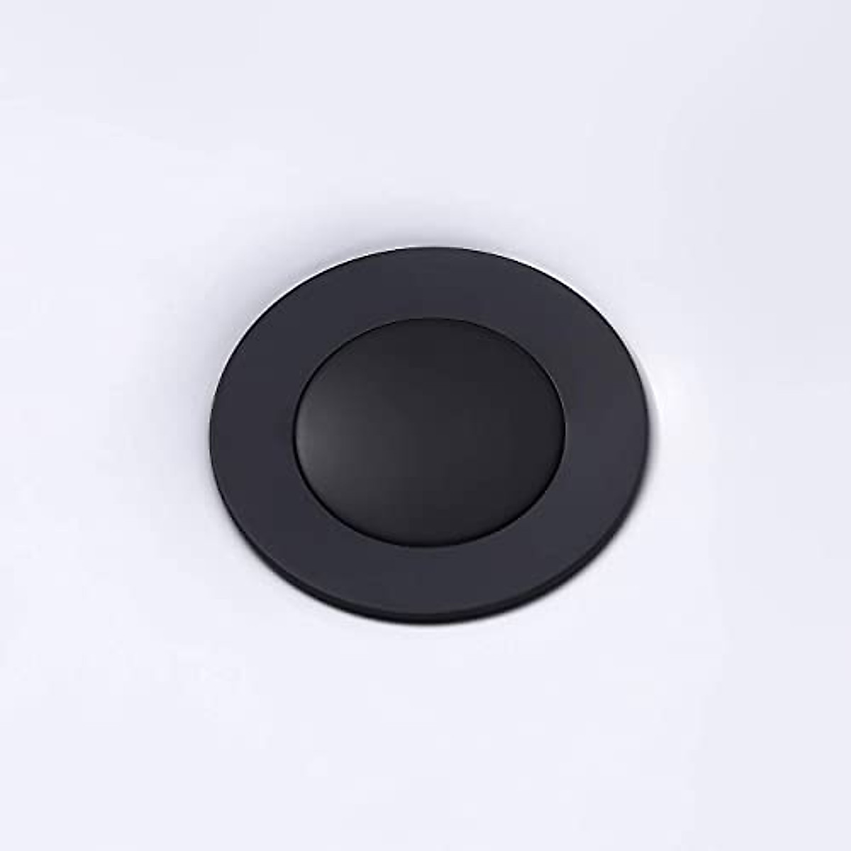KES Bathroom Sink Drain without Overflow Pop Up Drain Assembly Vessel Sink Stopper Matt Black, S2007D-BK