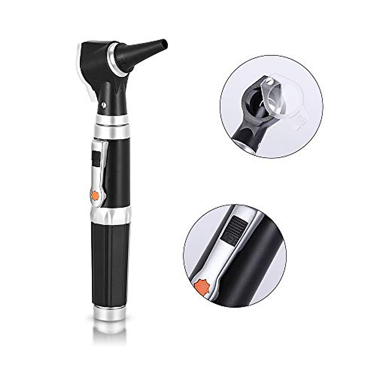 Mini Ear Otoscope, Bysameyee Magnification Diagnostic Ear Scope with LED Direct Illumination Light, Ear Healthy Tool for Doctors Nurses Adults Kids Baby Elder Pets Animals