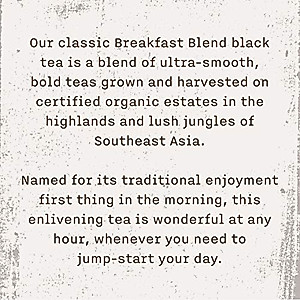 Allegro Tea Organic Breakfast Blend Tea Bags, 20 Count