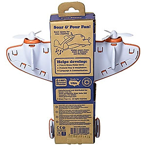 Green Toys Fire Plane, CB - Pretend Play, Motor Skills, Kids Bath Toy Vehicle. No BPA, phthalates, PVC. Dishwasher Safe, Recycled Plastic, Made in USA.