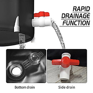 Ice Bath Tub for Athletes, 99 Gal 8-Leg Cold Plunge Tub for Recovery, Portable Ice Plunge Bathtub for Adult, Ice Tub Outdoor for Cold Water Therapy