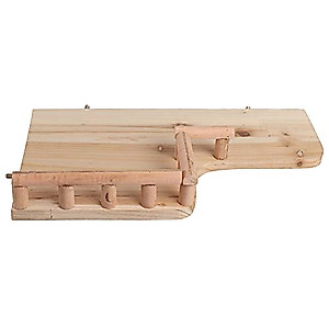 Birdcage Stands Hamster Climbing Platform, Wooden Rest Platform with Railing Small Pet Wooden Toys for Guinea Pig Chinchilla Small Animals Climbing
