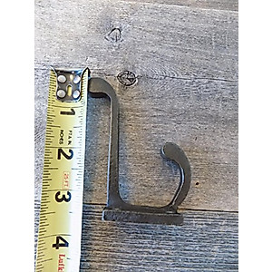 Midwest Craft House 10 Coat Hooks 3 1/2" Long Iron for Hats, Coats, Towels, Bathroom, Kitchen, ETC.!
