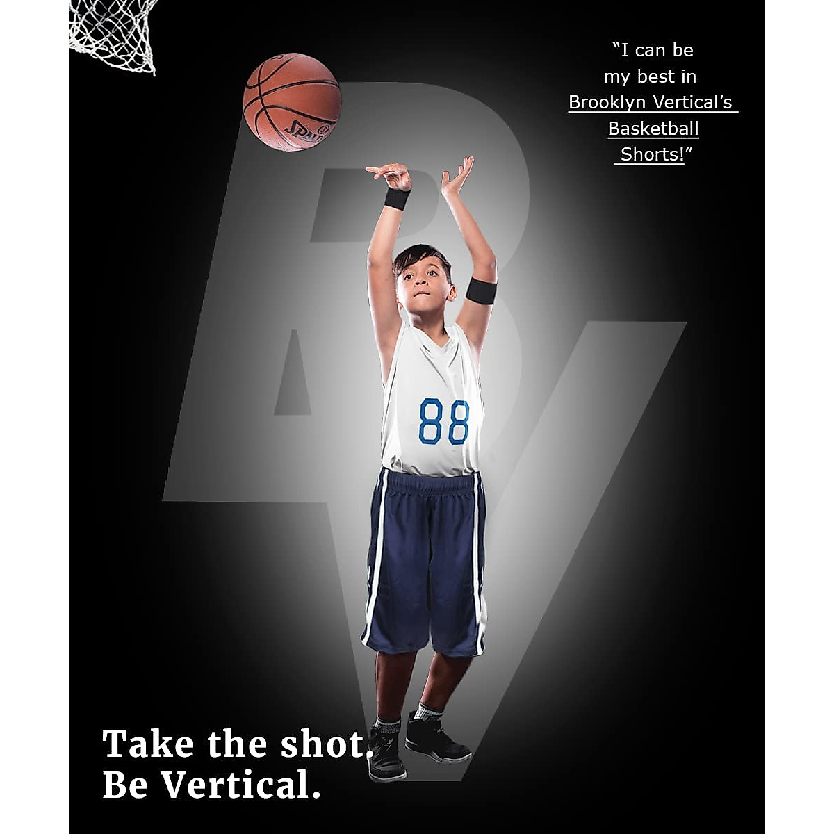 BROOKLYN VERTICAL Boys 5-Pack Athletic Performance Basketball Shorts with Pockets and Drawstring Closure (14/16, Combo A)